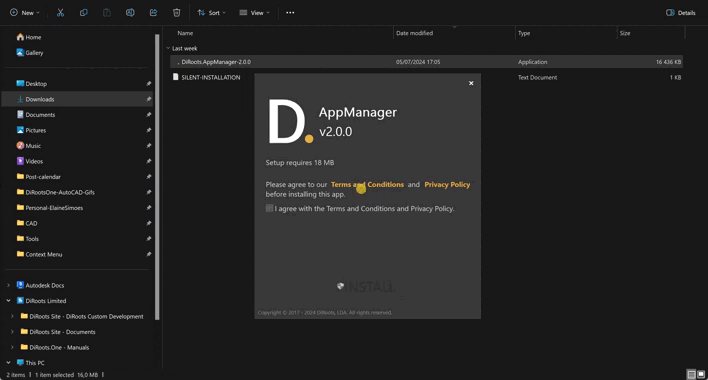 Getting Started - DiRoots.AppManager.Releases